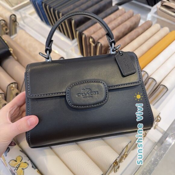 Coach | Bags | Nwt Coach Eliza Mini Top Handle Bag Cw82 Black | Poshmark